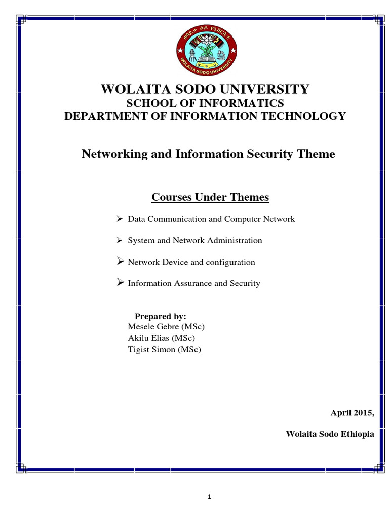 Networking and Information Security | PDF | Computer Network | Network Switch