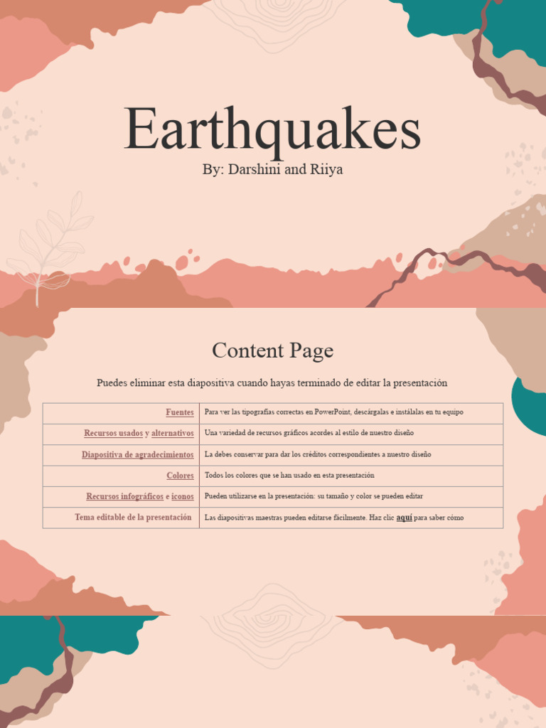 Geography Earthquake Presentation | PDF | Earthquakes | Tsunami