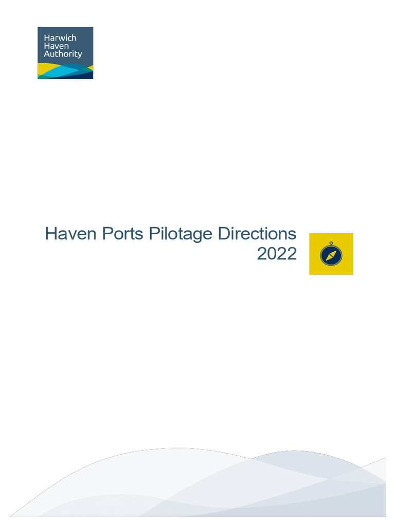 Haven Ports Pilotage Directions 2022 | Download Free PDF | Maritime ...