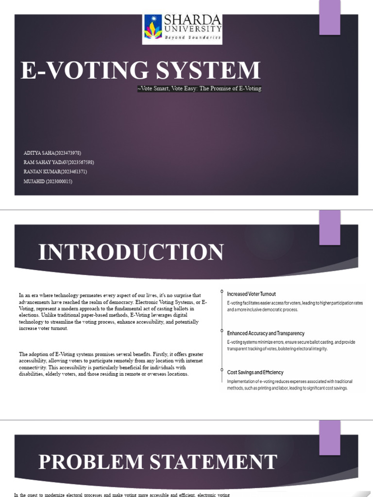 E-Voting System (Aditya Saha) | PDF | Electronic Voting | Computer Security