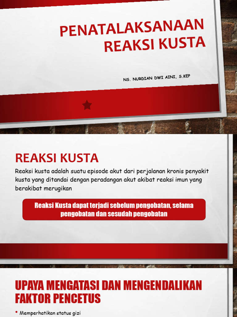 5 Penatalaksanaan Reaksi Kusta | PDF