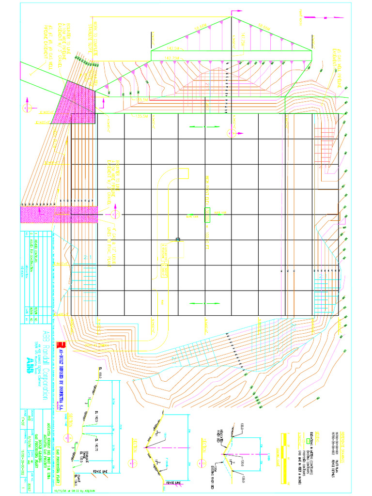 4 Plano Rough Granding de Planta de Gas | PDF