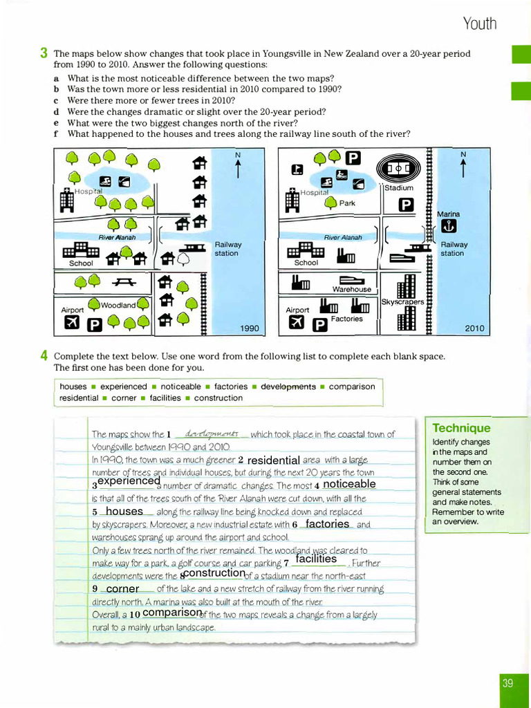 02 Writing Task 1 - Describing Maps | PDF | Linguistics | Linguistic ...