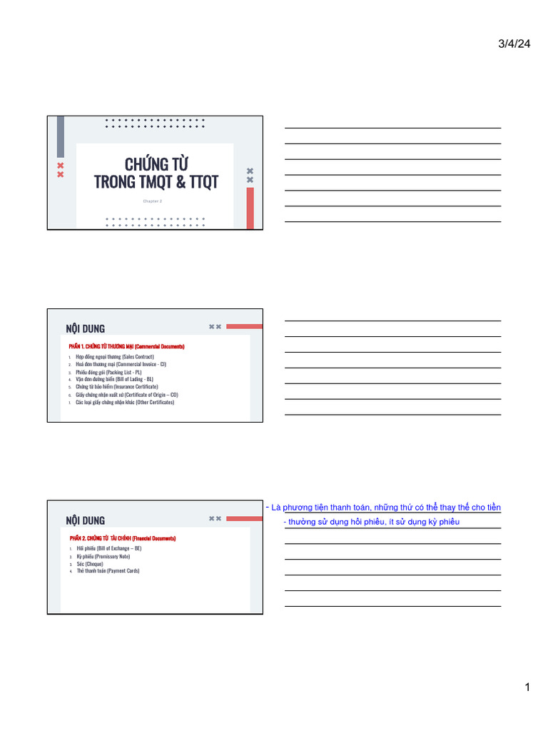 Chương 2. CH NG T Trong TMQT TTQT | PDF