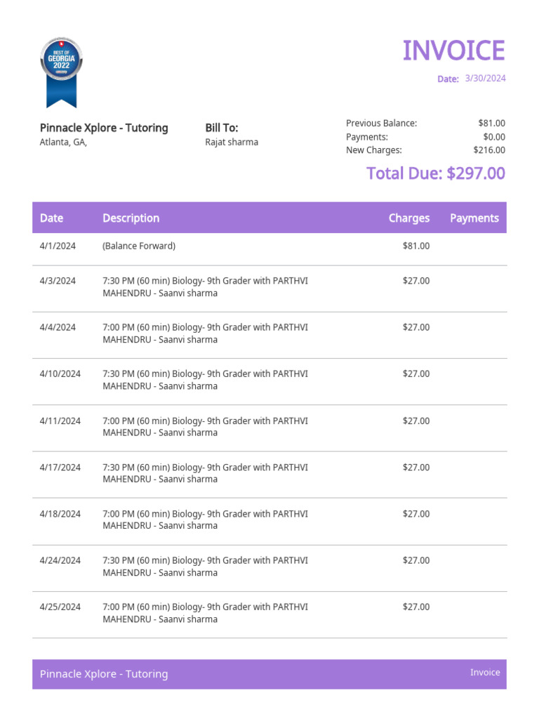 Invoice Sharma 2024 03 30 | PDF