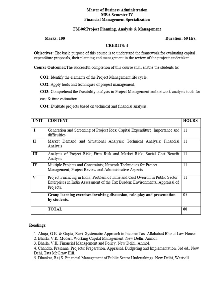 FM 06 | Download Free PDF | Project Management | Lecture
