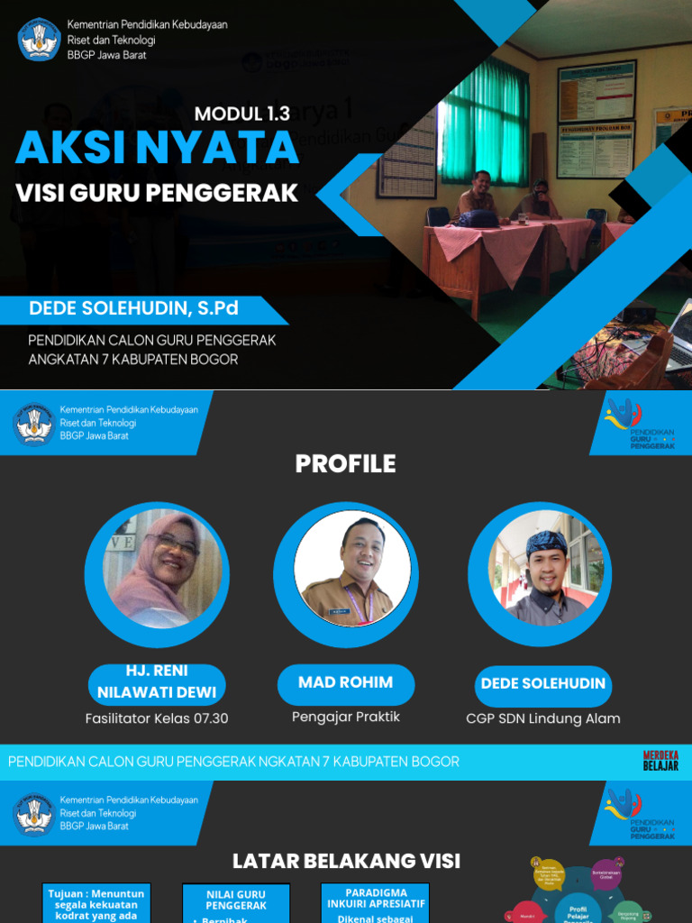 Aksi Nyata Modul 1.3 Visi Guru Penggerak | PDF