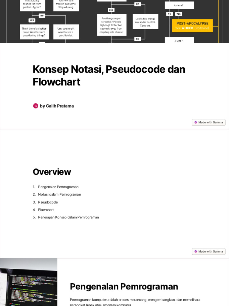 Konsep-Notasi-Pseudocode-dan-Flowchart | PDF