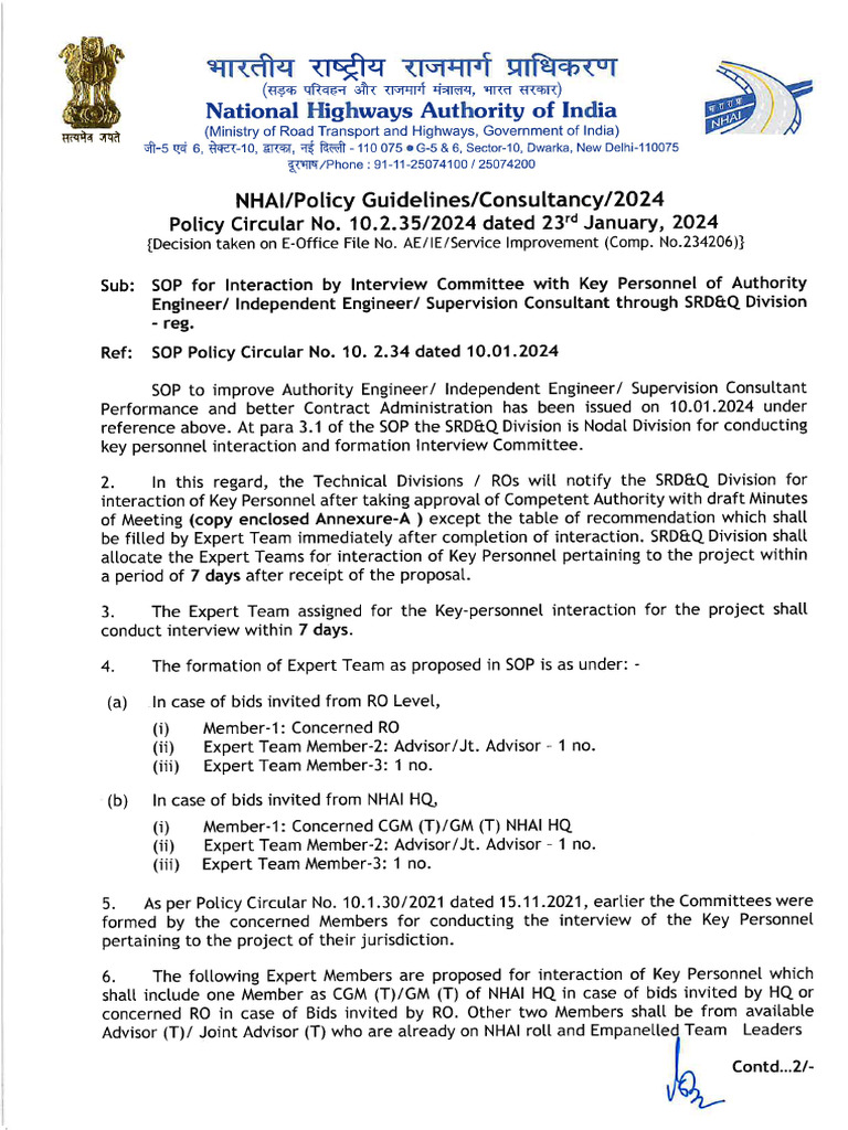 Policy Circular No 10.2.35 | PDF