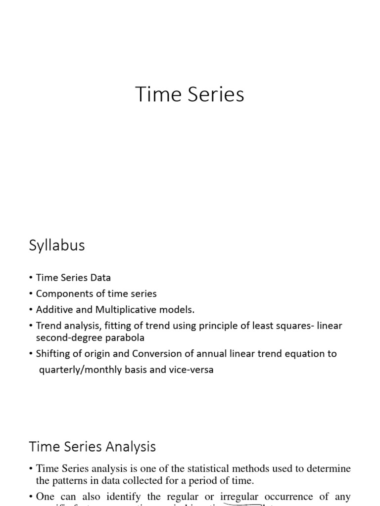 Time Series (Autosaved) | PDF | Time Series | Moving Average