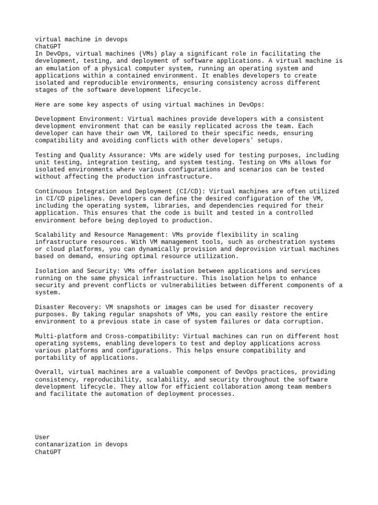 DevOps Virtual Machines Guide | PDF | Version Control | Virtual Machine