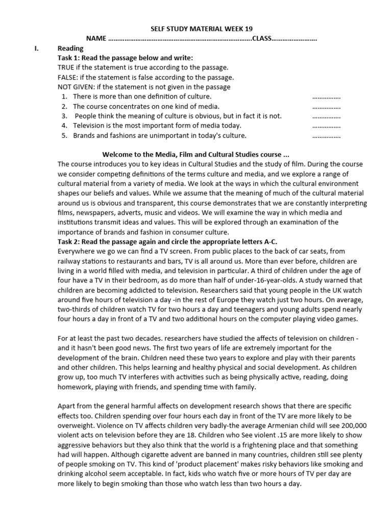 Self Study Material Week 19 | PDF | Social Psychology | Behavioural Sciences