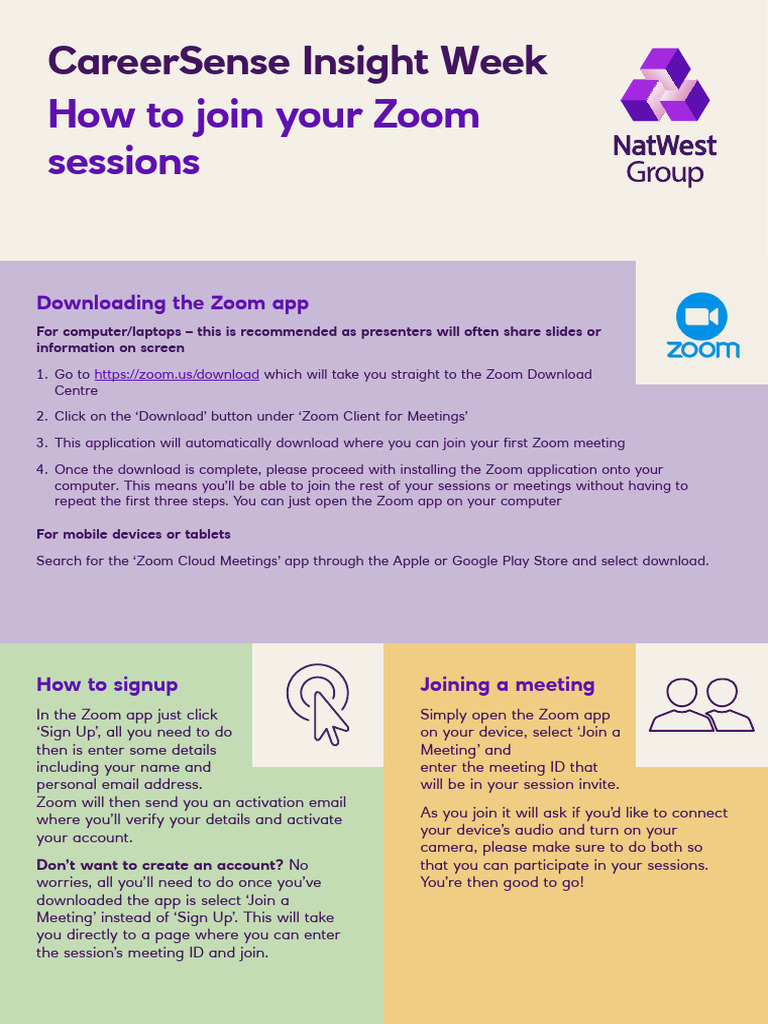 Zoom Guide Pdf Mobile App Mobile Computers