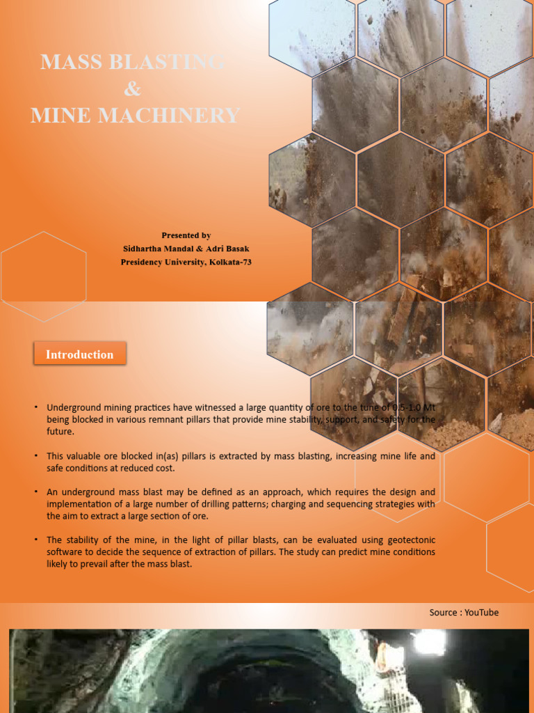 Mass Blasting & Mine Machinery | PDF | Mining