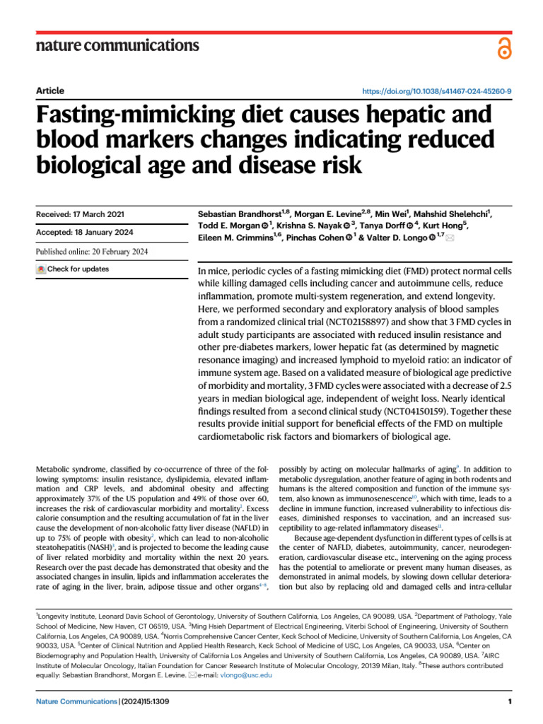 FMD Nature Paper s41467-024-45260-9 | PDF | Adipose Tissue | Prediabetes