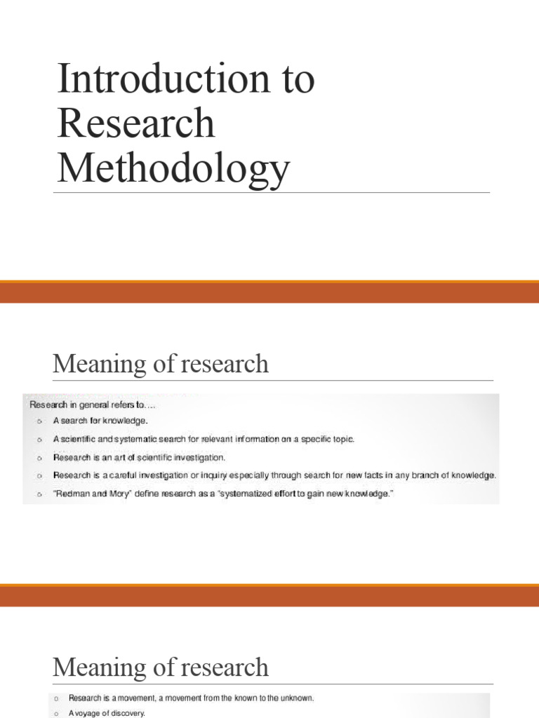 Research Methodology Overview Guide | PDF