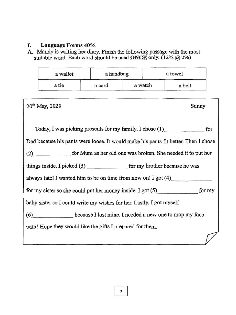 P3 3rd Exam Revision | PDF