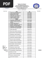 Masterlist With Checklist | PDF