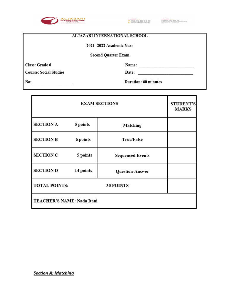 Grade 6 Social Studies Quarter 2 Version B AK | PDF | Soviet Union ...