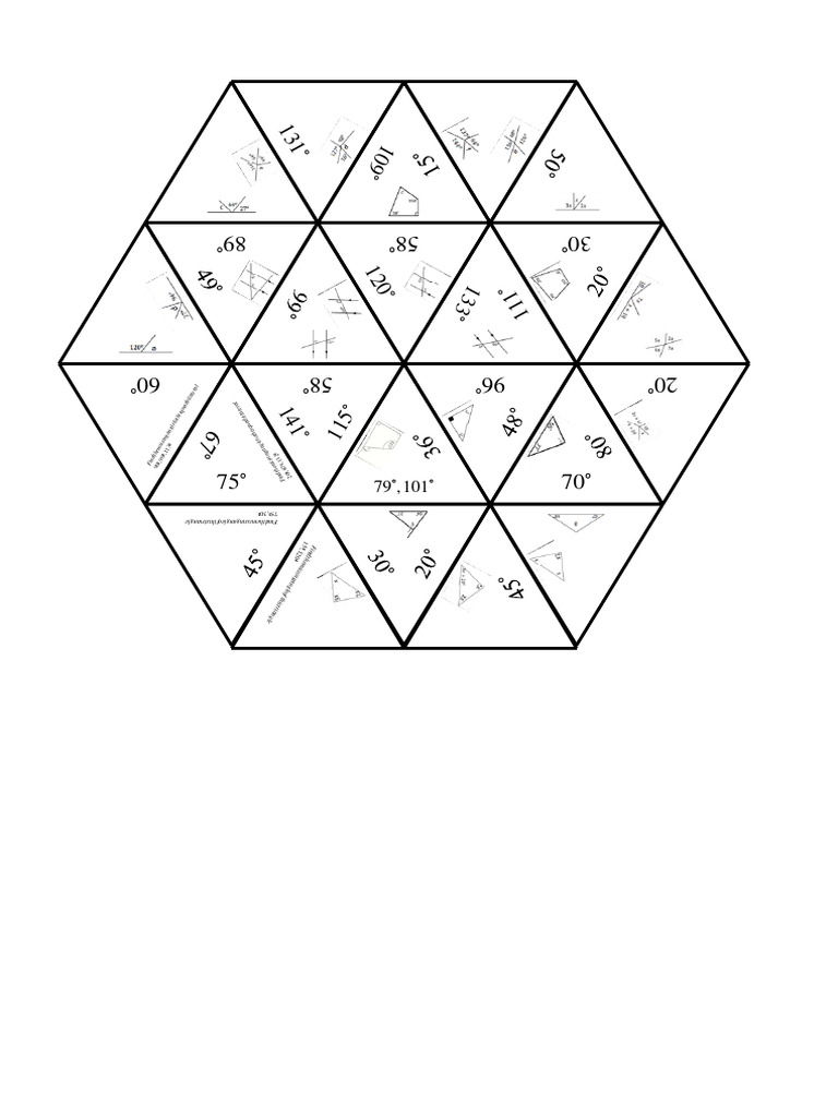 Angles Tarsia Solution | PDF