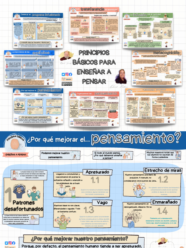 Principios para Ensenar A Pensar | PDF | Pensamiento | Enseñando