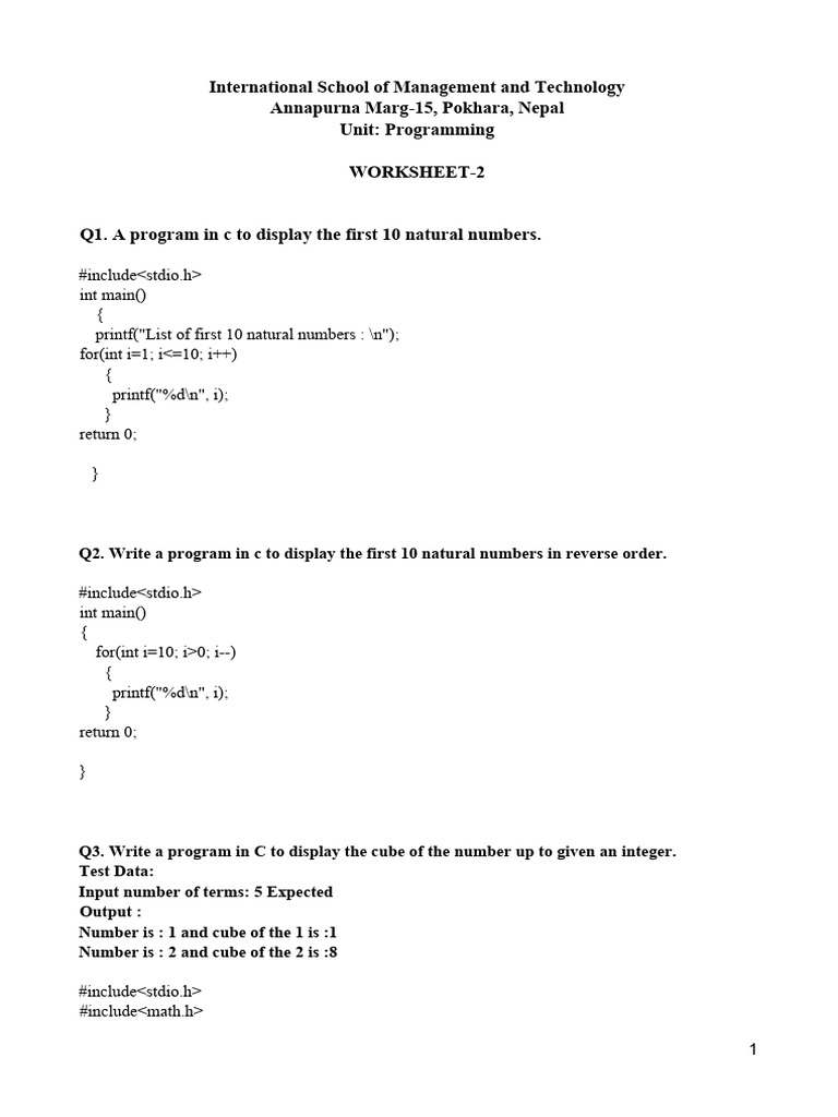 C Programming Assignment 2 Pdf Computer Standards Computer Programming