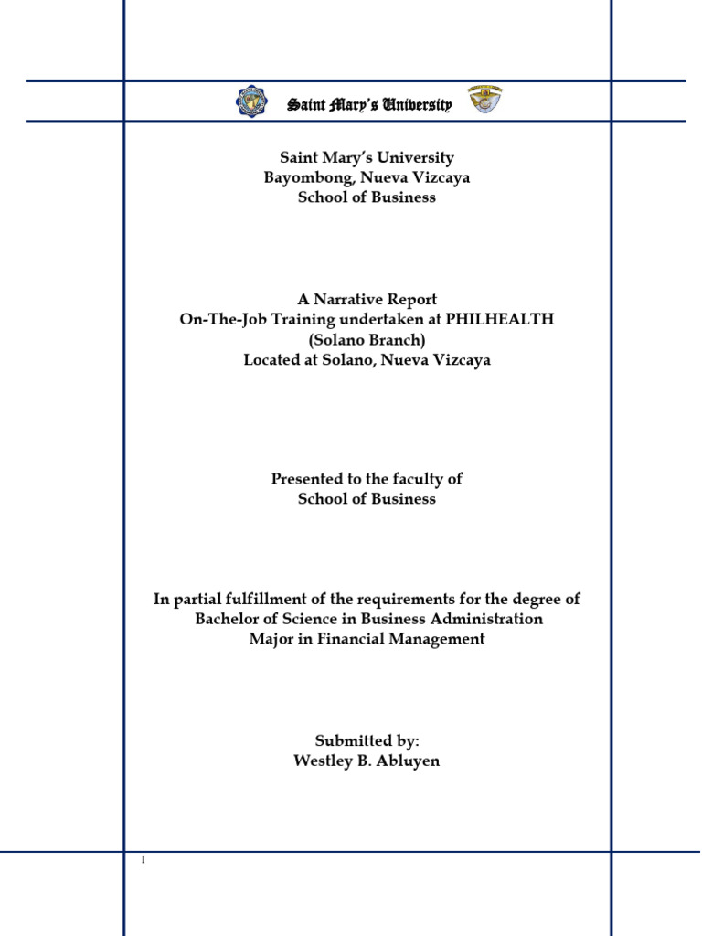 Ojt Final Output PDF Free | PDF | Health Insurance In The United States ...