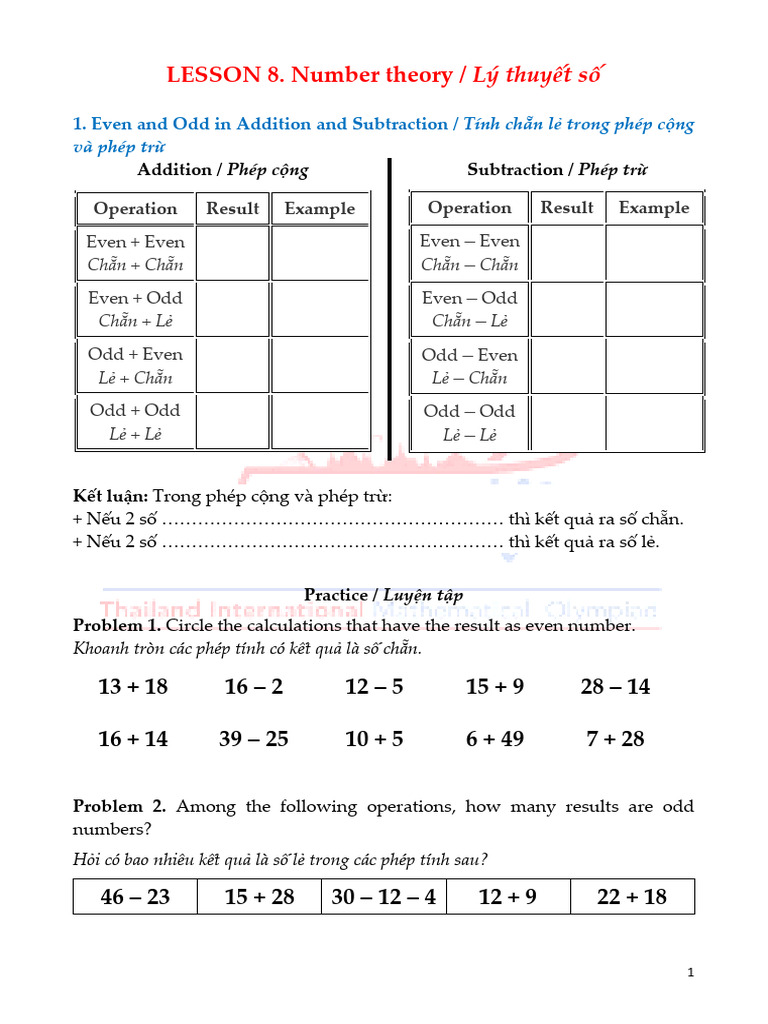 2A1-Lesson 8-Number Theory | PDF