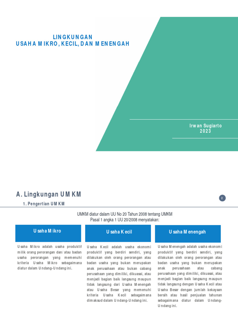 Lingkungan UMKM | PDF