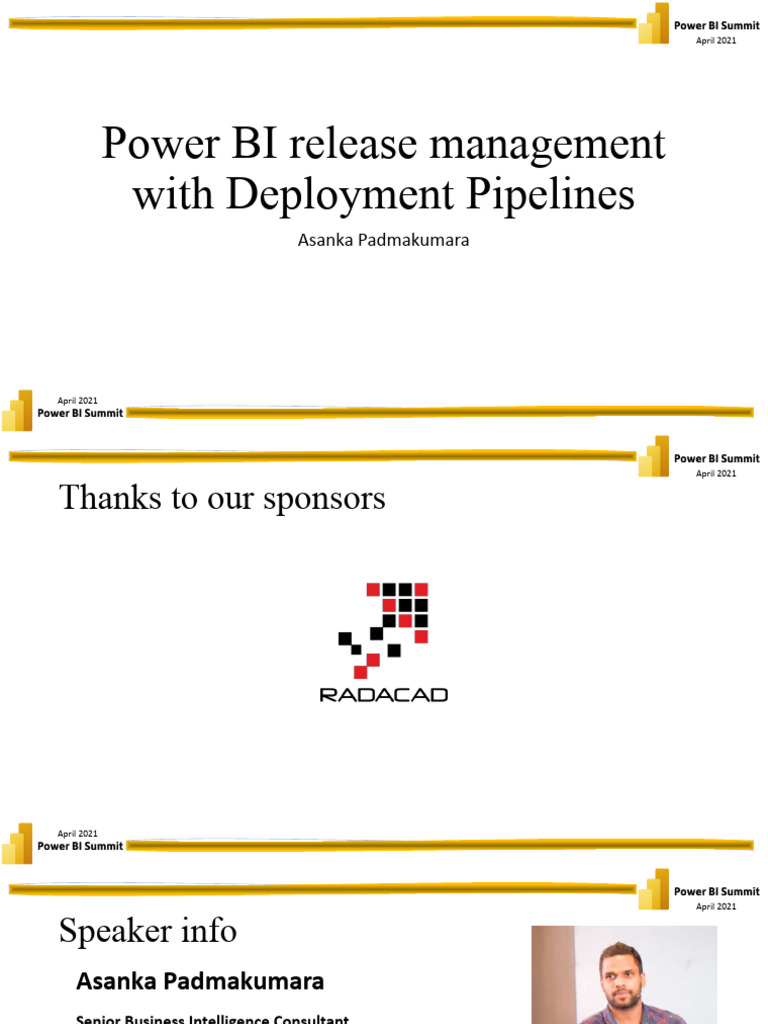 Power Bi Release Management With Deployment Pipelines | PDF | Information Technology Management ...