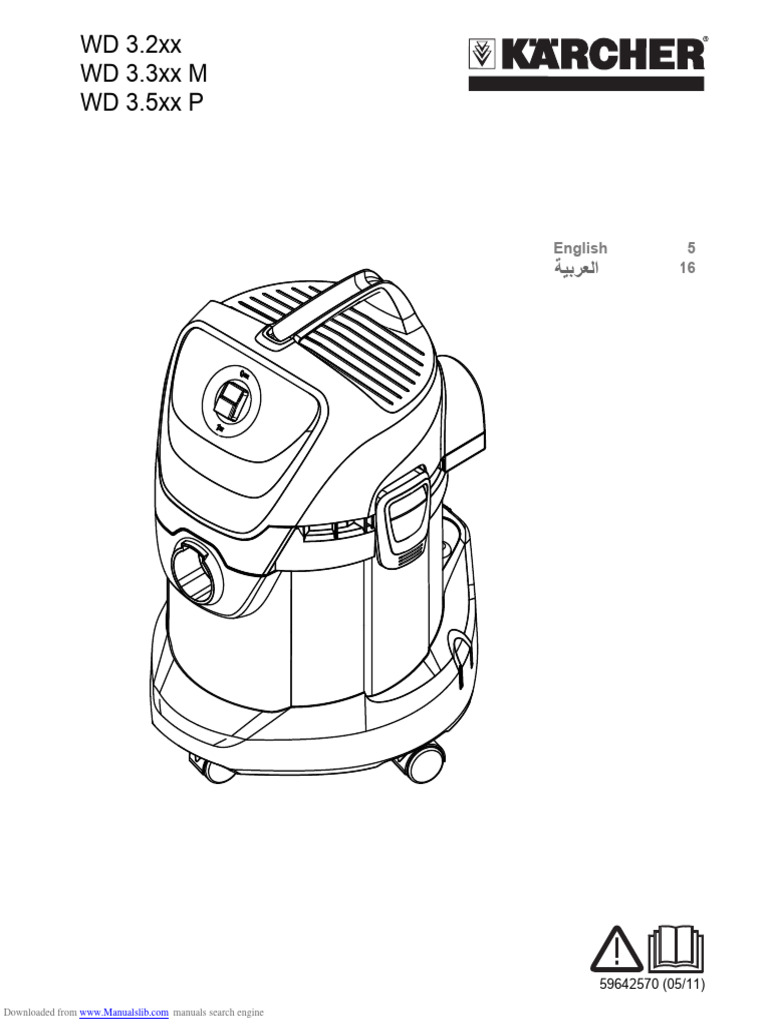 Karcher WD 3.2xx | PDF | Vacuum Cleaner | Manufactured Goods