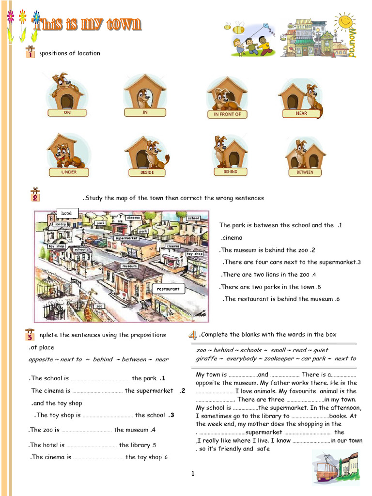 Prepositions of Location | PDF | Linguistics | Linguistic Morphology