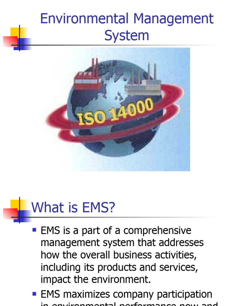 Environmental Management System | PDF | Business | Economies