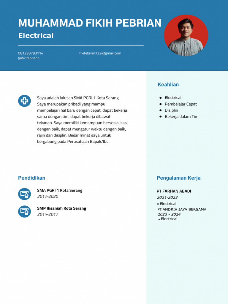 CV - M Fikih Pebrian | PDF