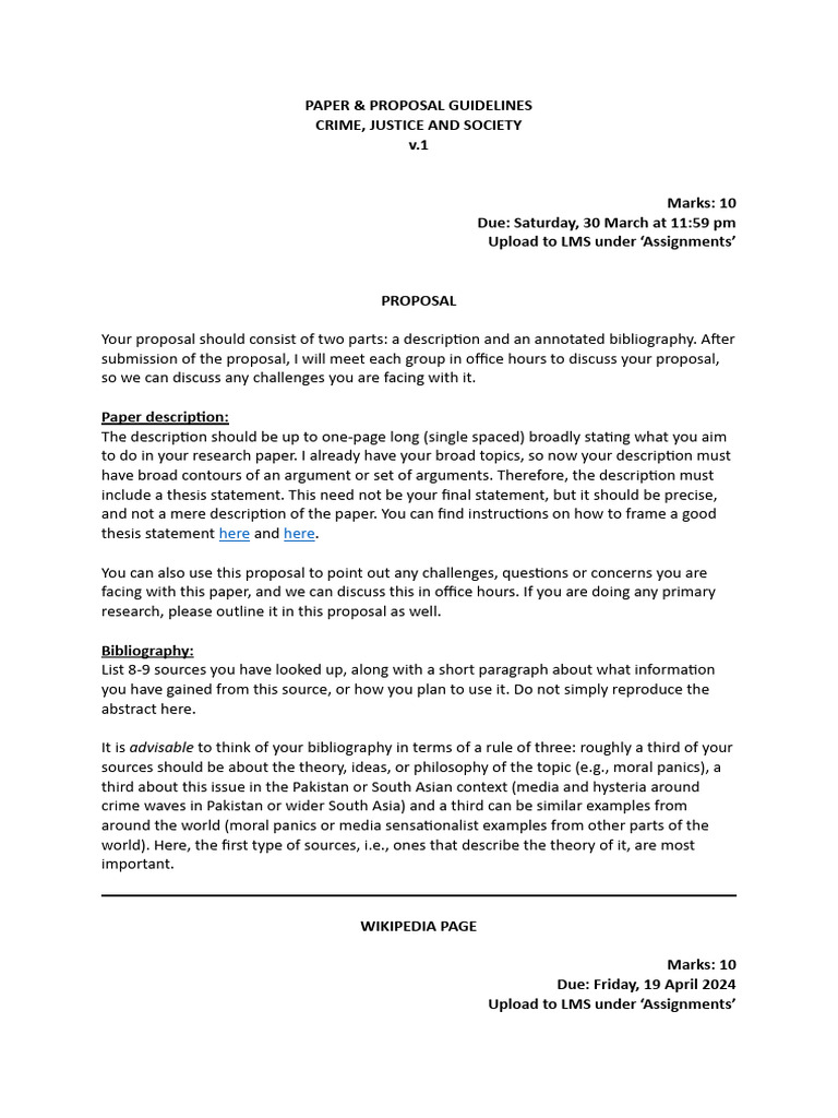 Paper+Presentation Guidelines - s24 | PDF | Paragraph | Citation
