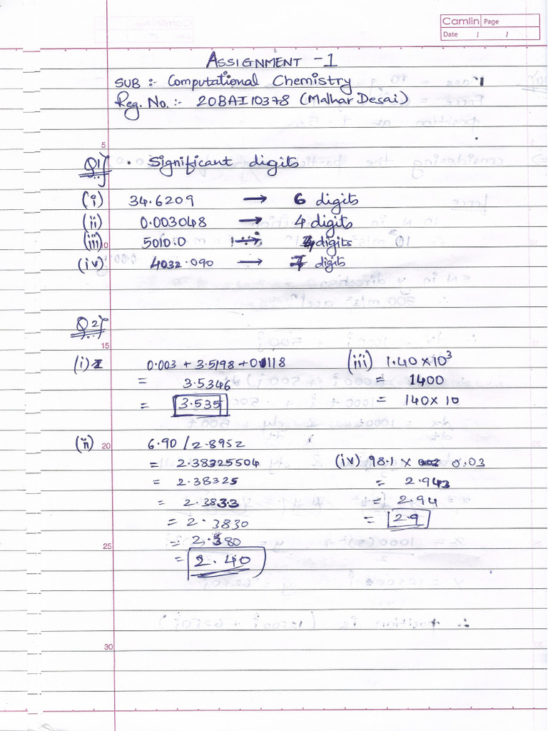 CompChem Assignment 1 | PDF