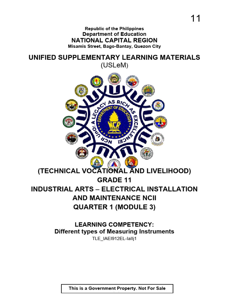 Eim-11 Module 3 - QTR1 | PDF | Quantity | Metrology