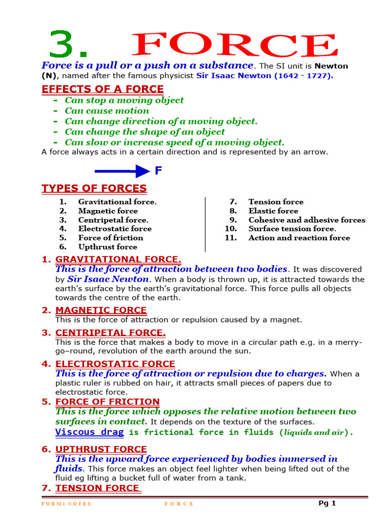 Force | PDF | Weight | Force