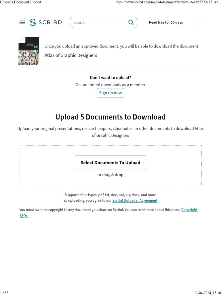 Upload A Document Scribd | PDF | Scribd | Computing