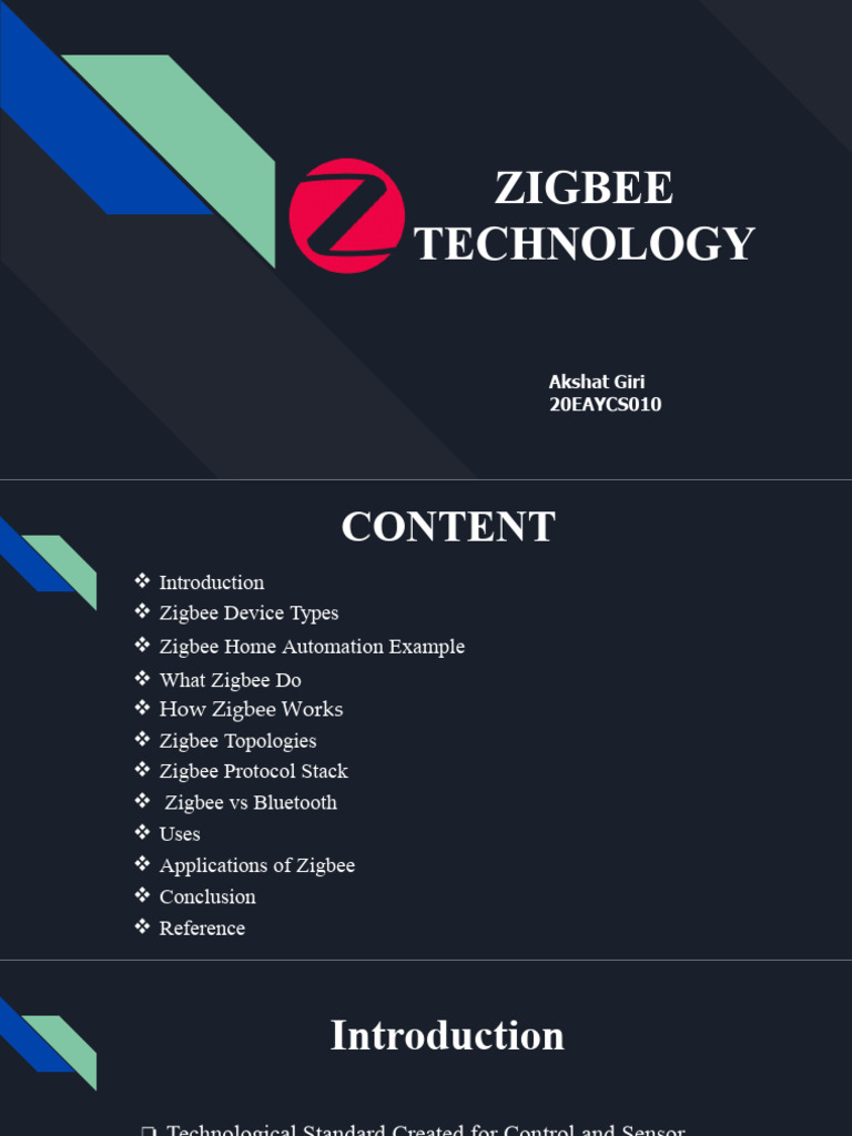 Zigbee Akshat | PDF | Computer Network | Network Topology