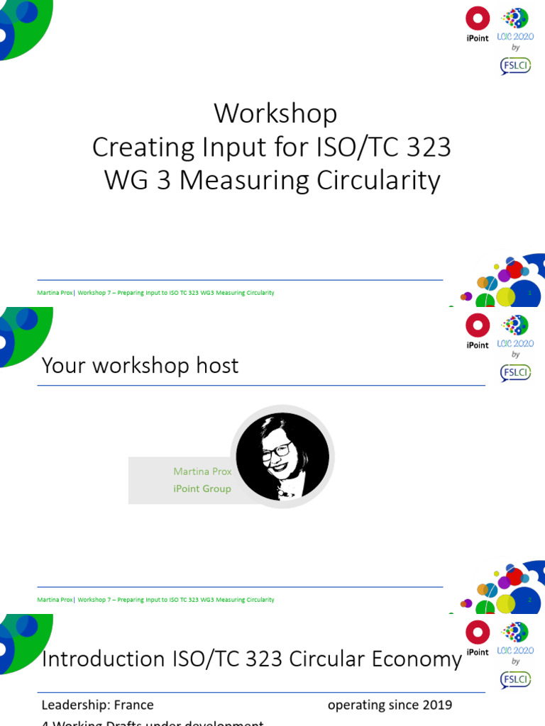 LCIC Ipoint TC232 Measuring Circularity Workshop | PDF | Life Cycle ...