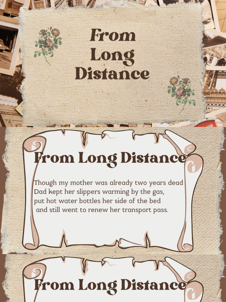 From Long Distance Literary Analysis | PDF | Poetry | Stanzaic Form