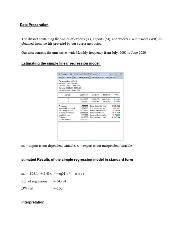 Assignment 19623 | PDF | Regression Analysis | Statistics