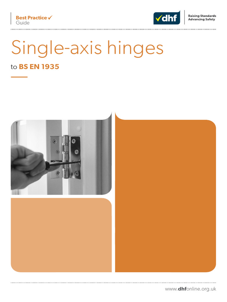 BS EN 1935 Guide for Single-Axis Hinges | PDF | Technology & Engineering