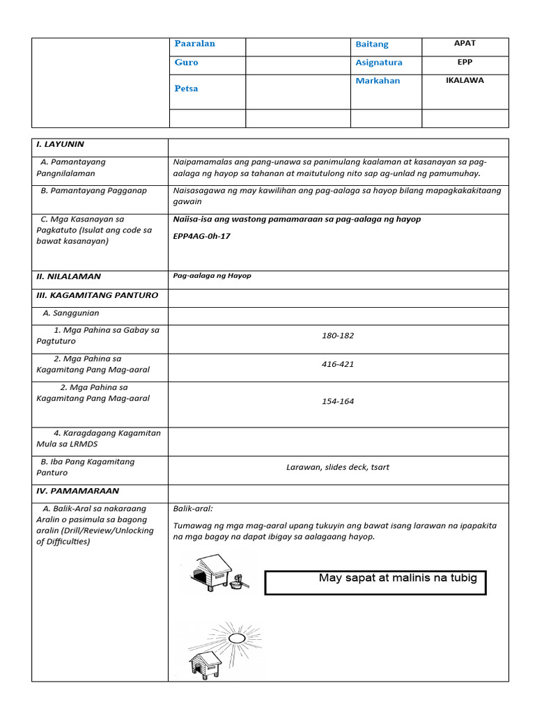 Cot - DLP - Epp 4 by Sir Arjay P. Dela Cruz #2 | PDF