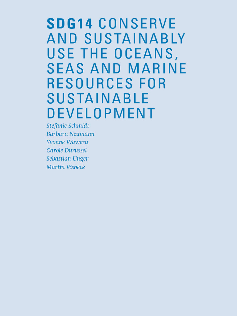 SDGs Interactions 14 Life Below Water | PDF | Sustainability | Climate ...