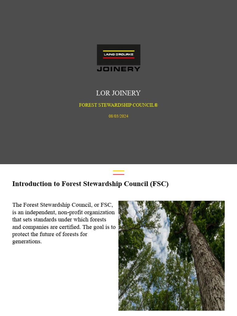 FSC Session 08th March 2024 | PDF | Forest Stewardship Council | Forests