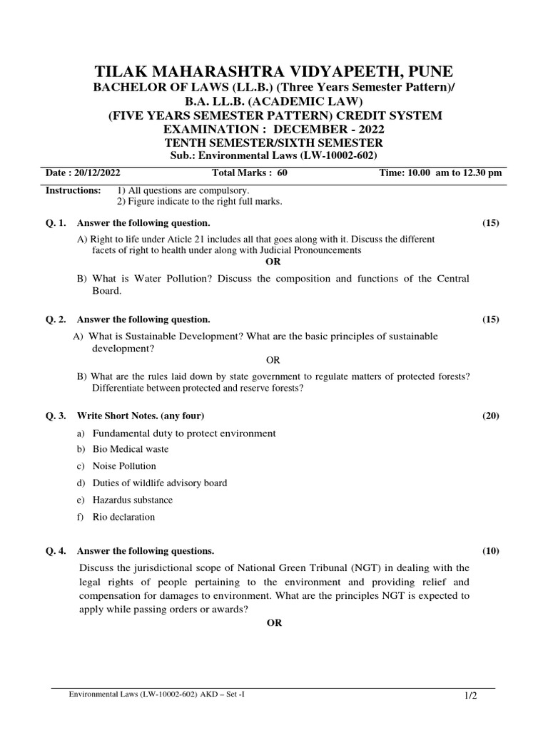 LW-10002-602 Environmental Laws | PDF | Environmental Law | Justice