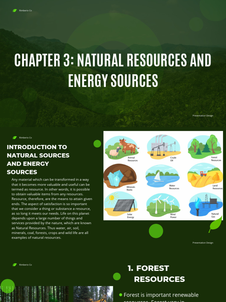 Chapter 3 Natural Resources and Energy Sources-2 | PDF | Energy ...