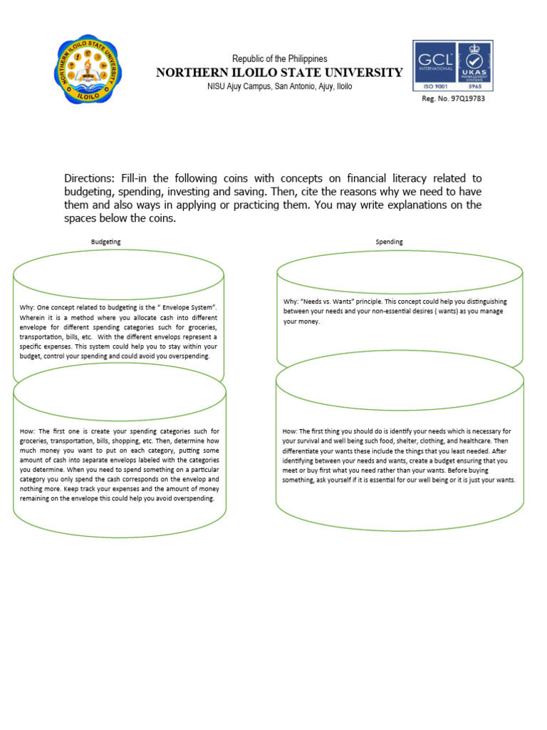 Financial Literacy: Budgeting & Investing | PDF | Expense | Investing